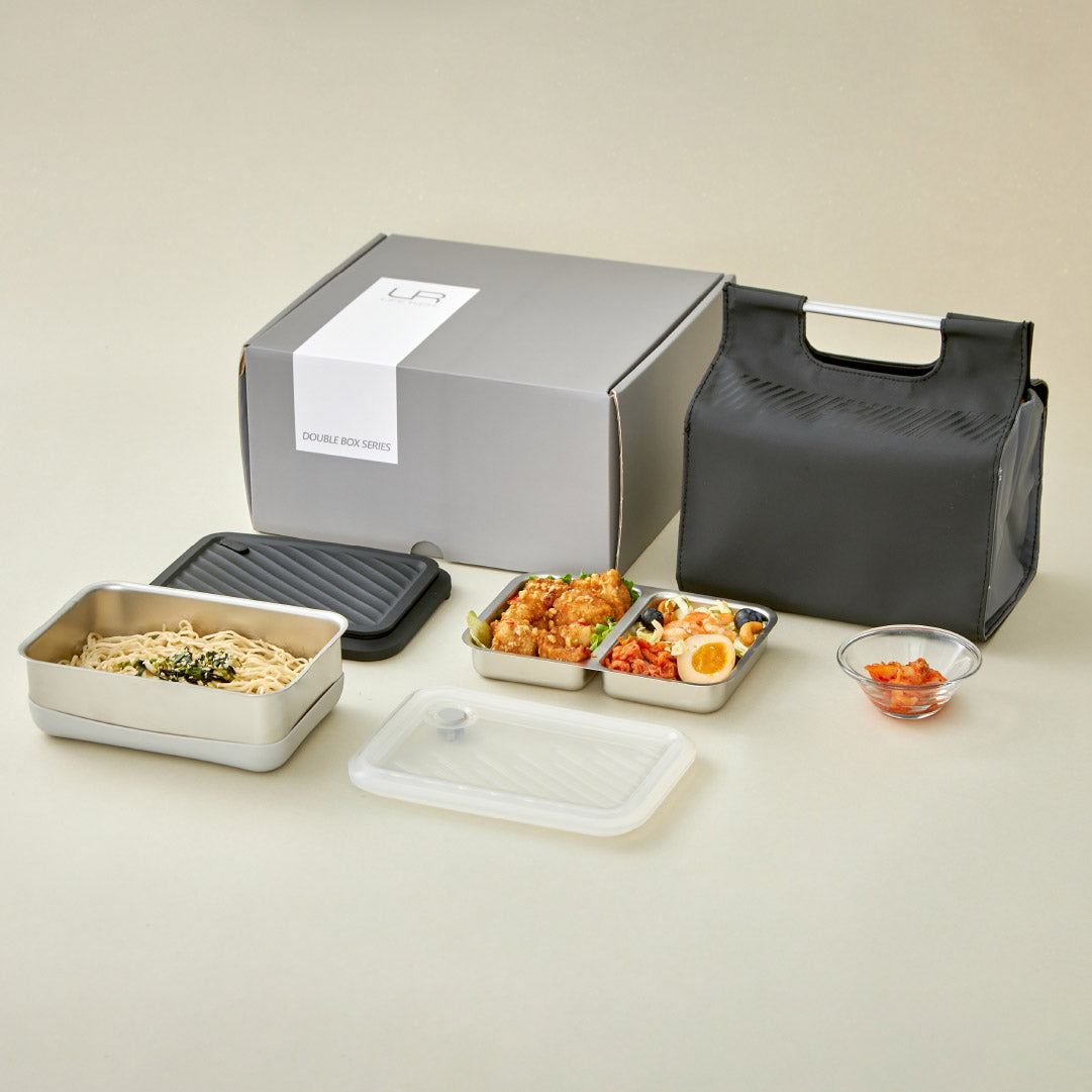 Double Box 便當盒禮盒 B5｜極夜冰川 | LiFE RiCH 富川創造